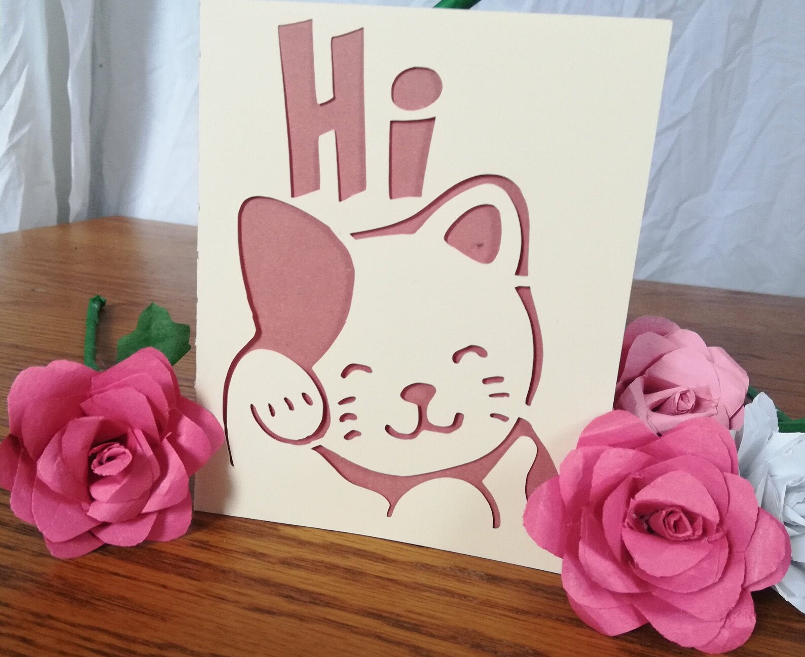 Mod le De Carte De V ux Cricut Joy Cat Hi Waving Kitty Etsy France Mod le De Carte De V ux Cricut Joy Cat Hi Waving Kitty Etsy France