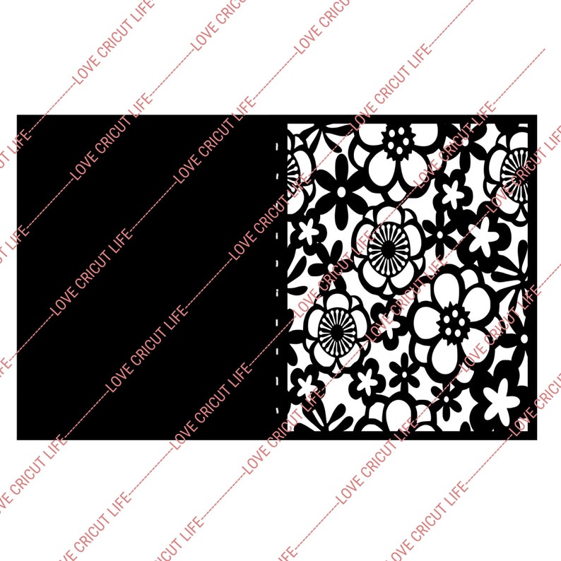 Cricut Joy Lacy Flower Card Template/svg & PNG File Instant Download ...