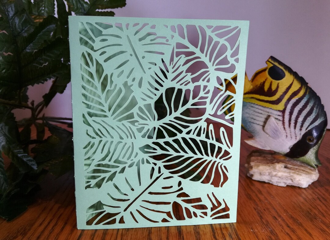 Cricut Joy Tropical Card Template /SVG Jungle Palm /clear Format ...