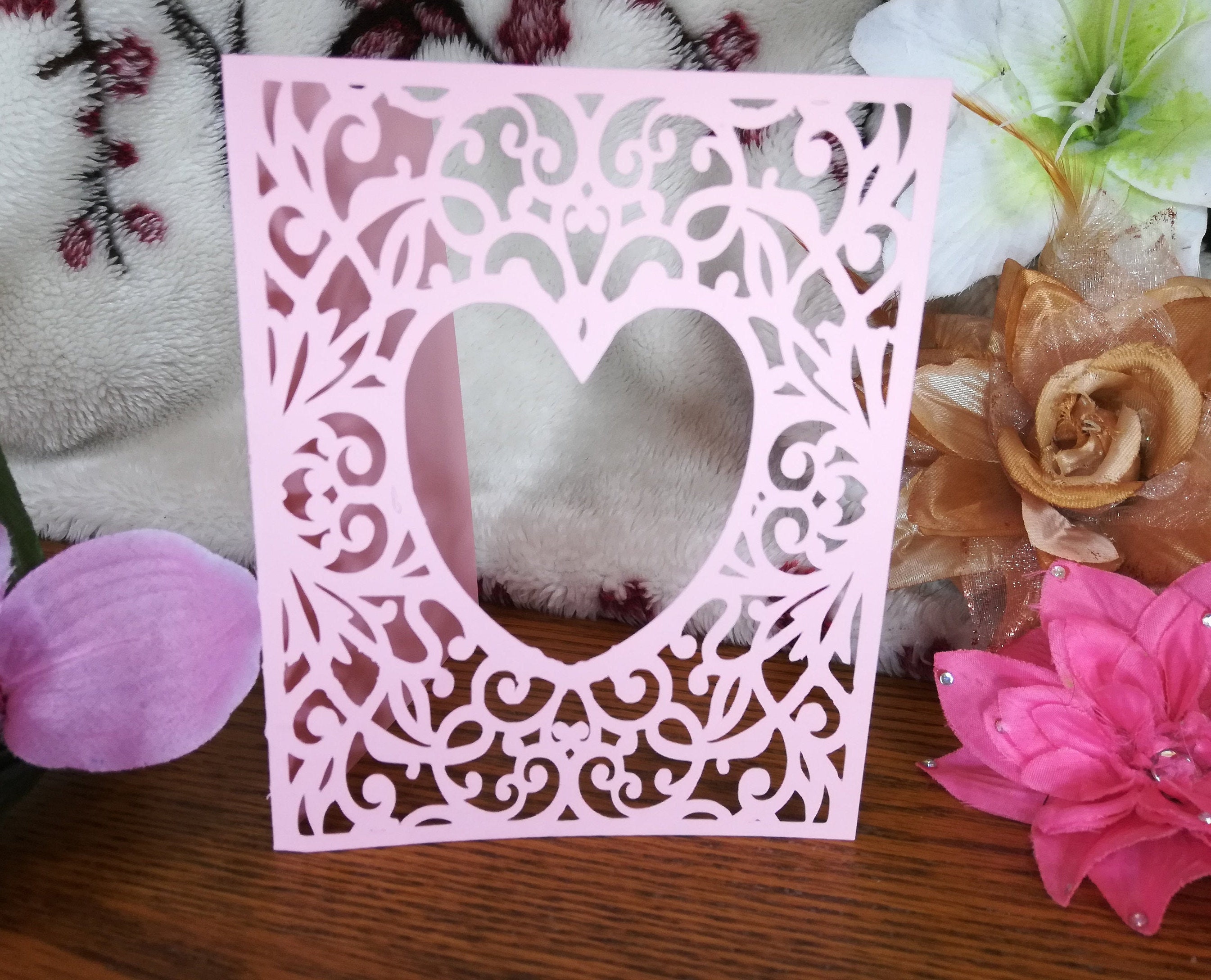 Cricut Lacy Heart Valentine Template/ Intricate and Beautiful Save the ...