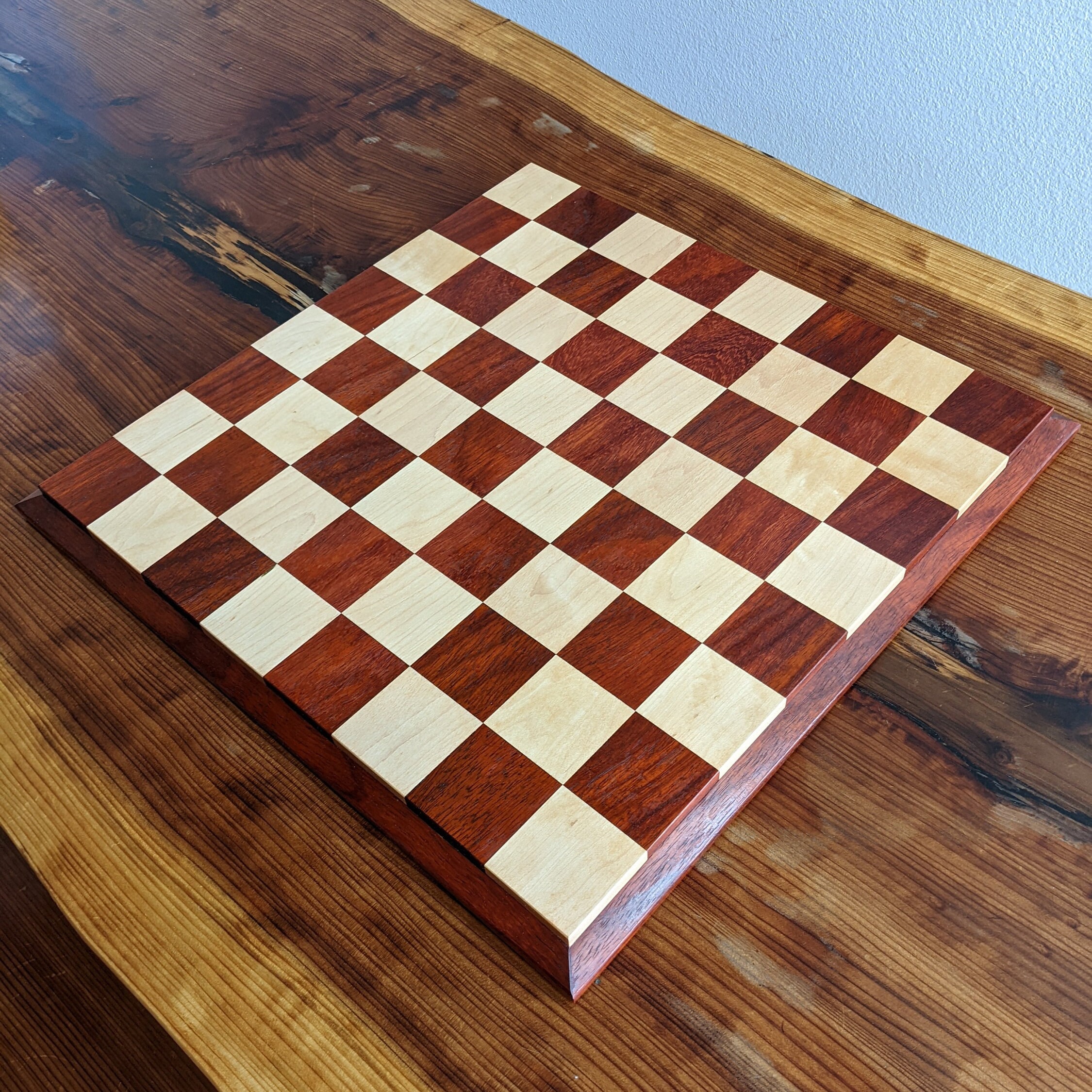 Solid Wood Chess Board - Etsy