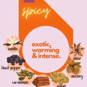 Scent and Fragrance Blend Map and Layer Pyramid Poster With Popular ...