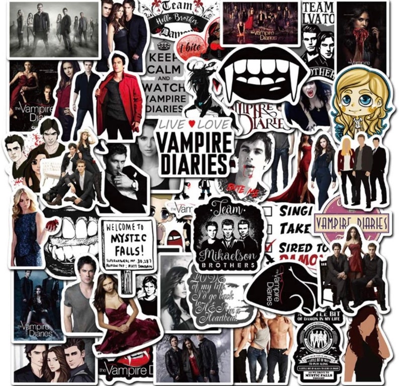 Vampire Diaries TV Show Sticker Packs - Etsy