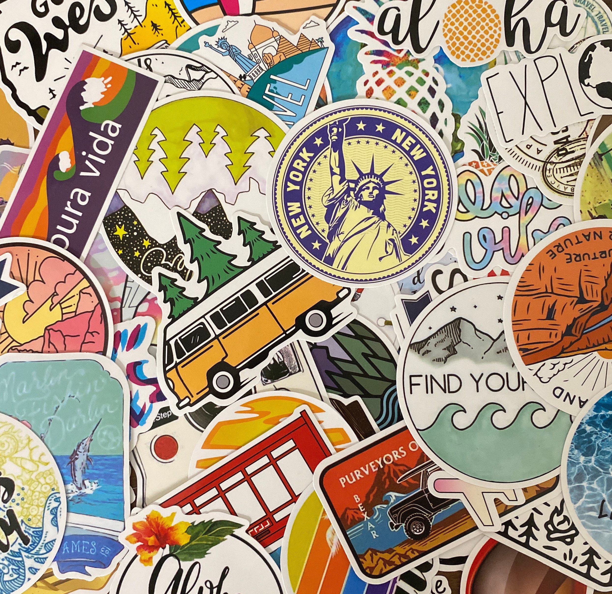 Reise Sticker, Random 3-4 Zoll Vinyl Sticker Pack - Etsy.de
