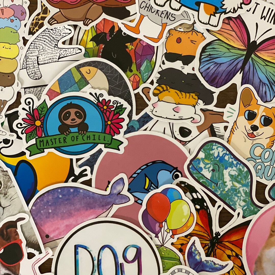 Cute Animal Vinyl Sticker Packs - Etsy
