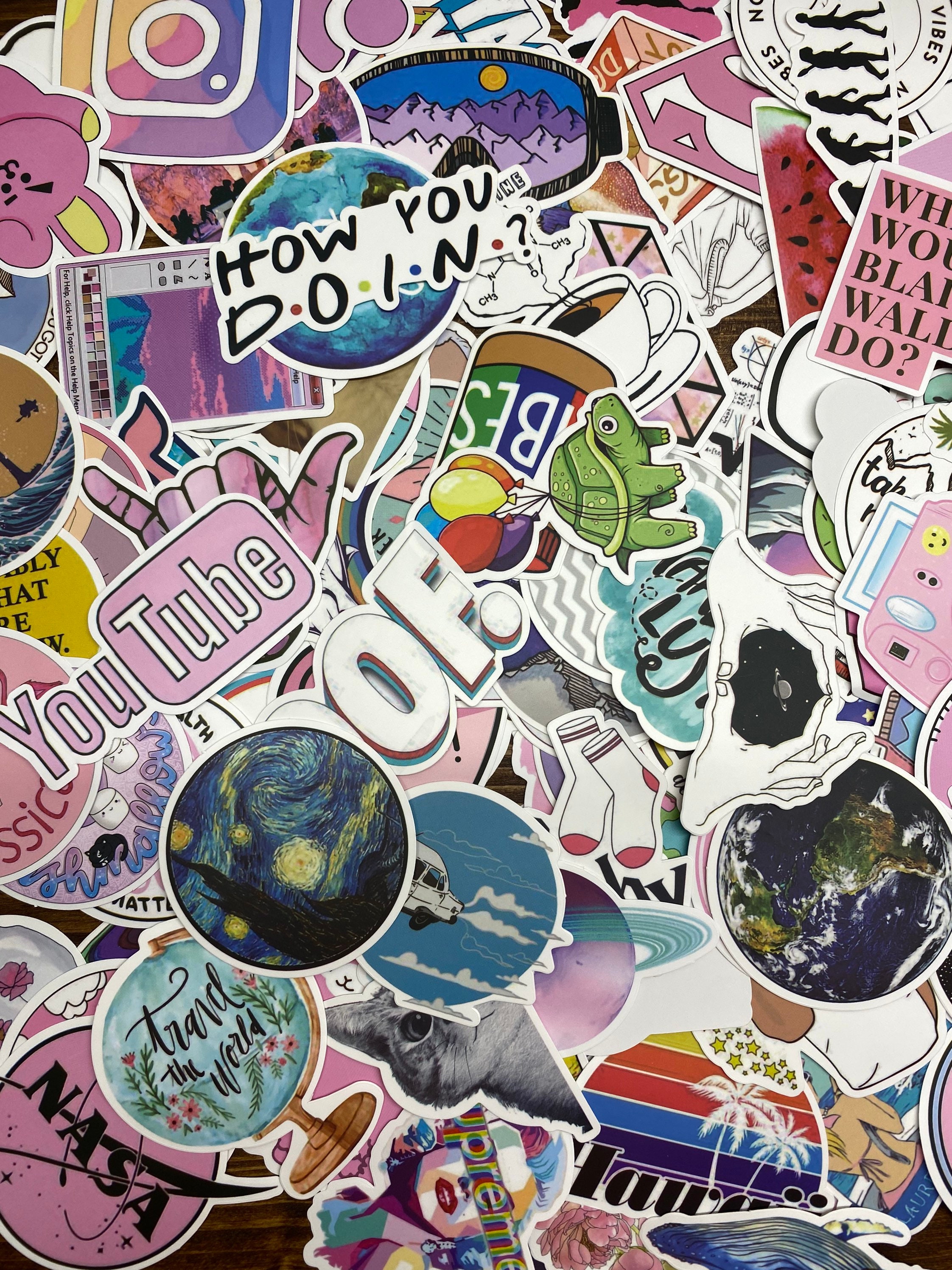 Lustige und niedliche Random 3-4 Zoll Vinyl Sticker Packungen - Etsy.de