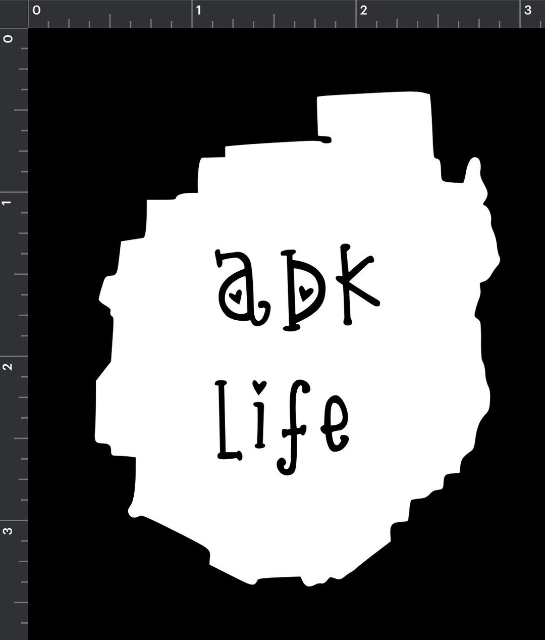ADK Life Vinyl Decal, Adirondacks, Sticker, Mountains, Camping ...