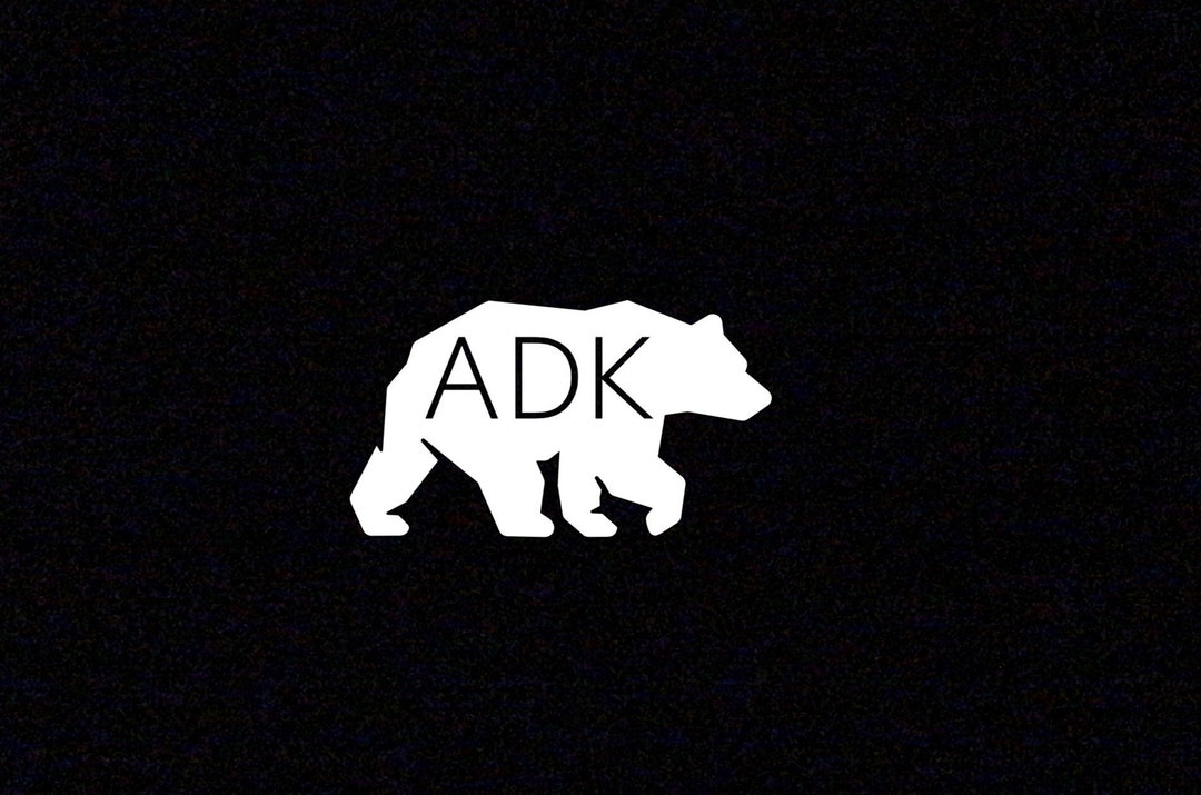 ADK Bear Decal, Adirondacks, Car Decal, Adk Sticker - Etsy