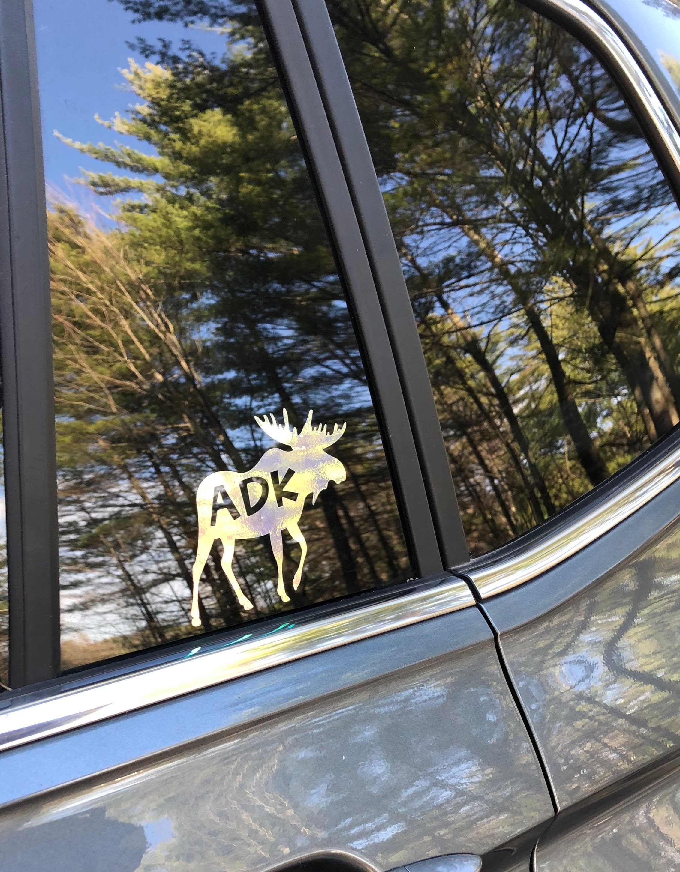 ADK Moose Decal, Sticker, Car Decal, Adirondacks, Vinyl Sticker ...