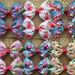 Pair of Dogs Ribbon Hair Bows Alligator Clip/bobbles Girls Baby Toddler ...