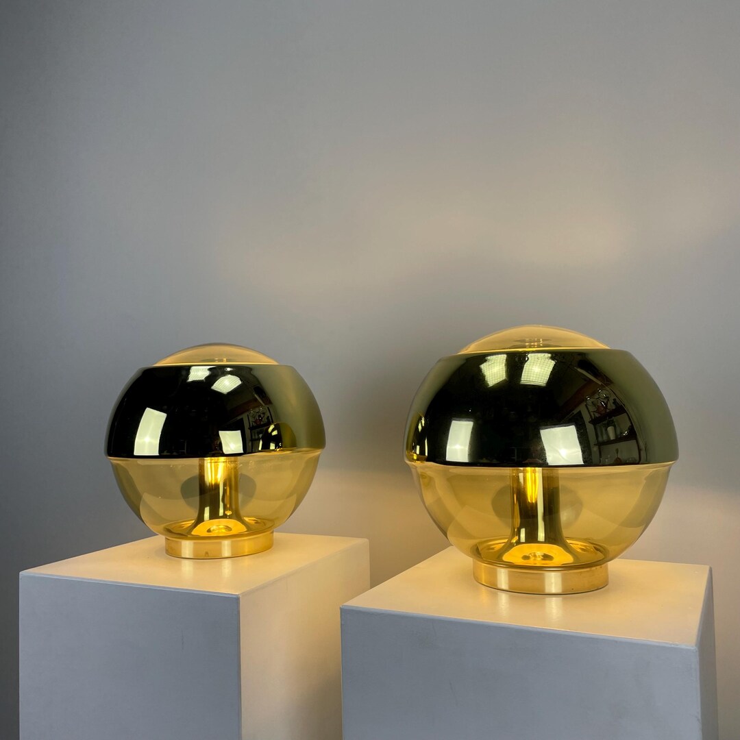 Rare Pair of Magic Eye Table Lamps by Peill & Putzler 1970 - Etsy