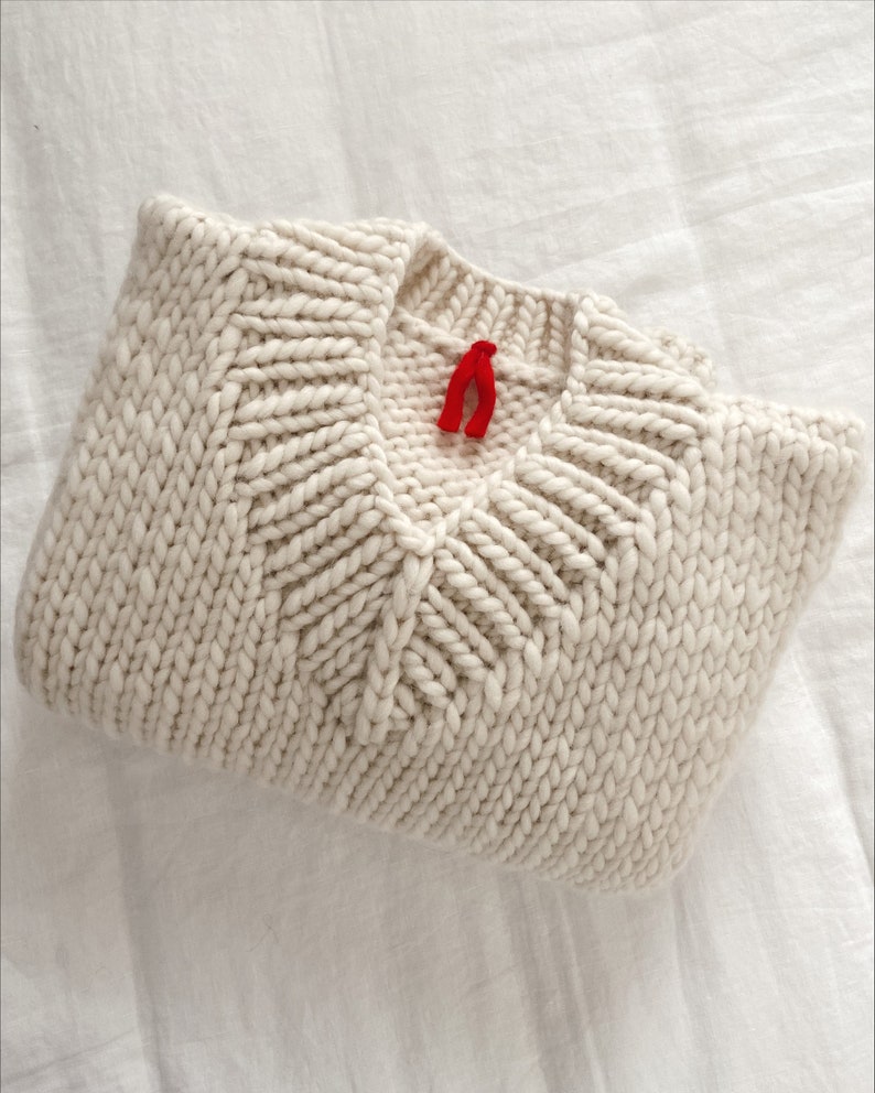 Knitting Pattern: the V Neck Jumper by Lovebird Knitwear - Beginner ...