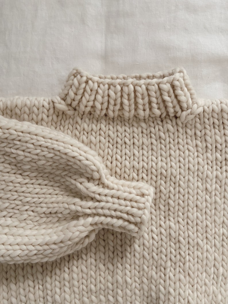 Knitting Pattern: Stockinette Jumper - Beginner Friendly Pattern for a ...