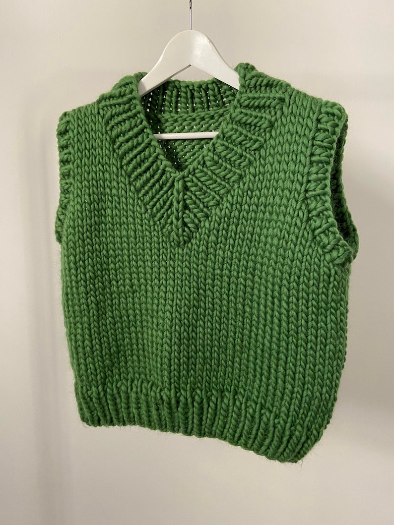 Knitting Pattern: the V Neck Vest by Lovebird Knitwear - Beginner ...