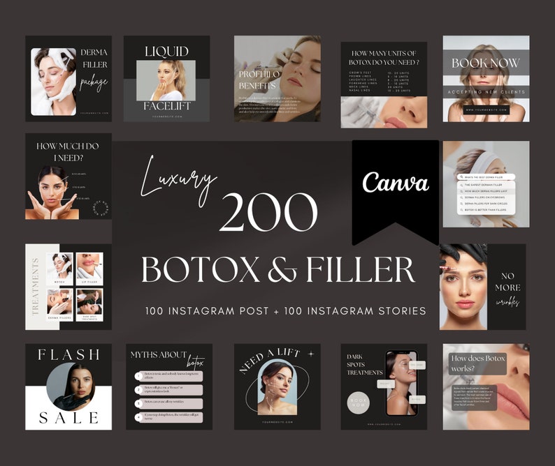 200 Botox Templates Lip Filler Templates Nurse Injector - Etsy