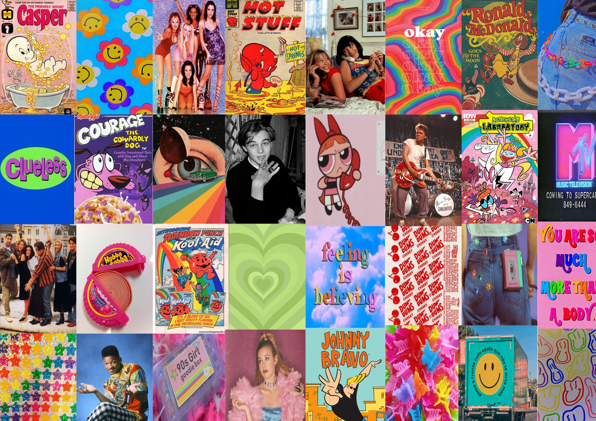 90s wall collage kit 100 pcs 90s collage kidcore wall | Etsy