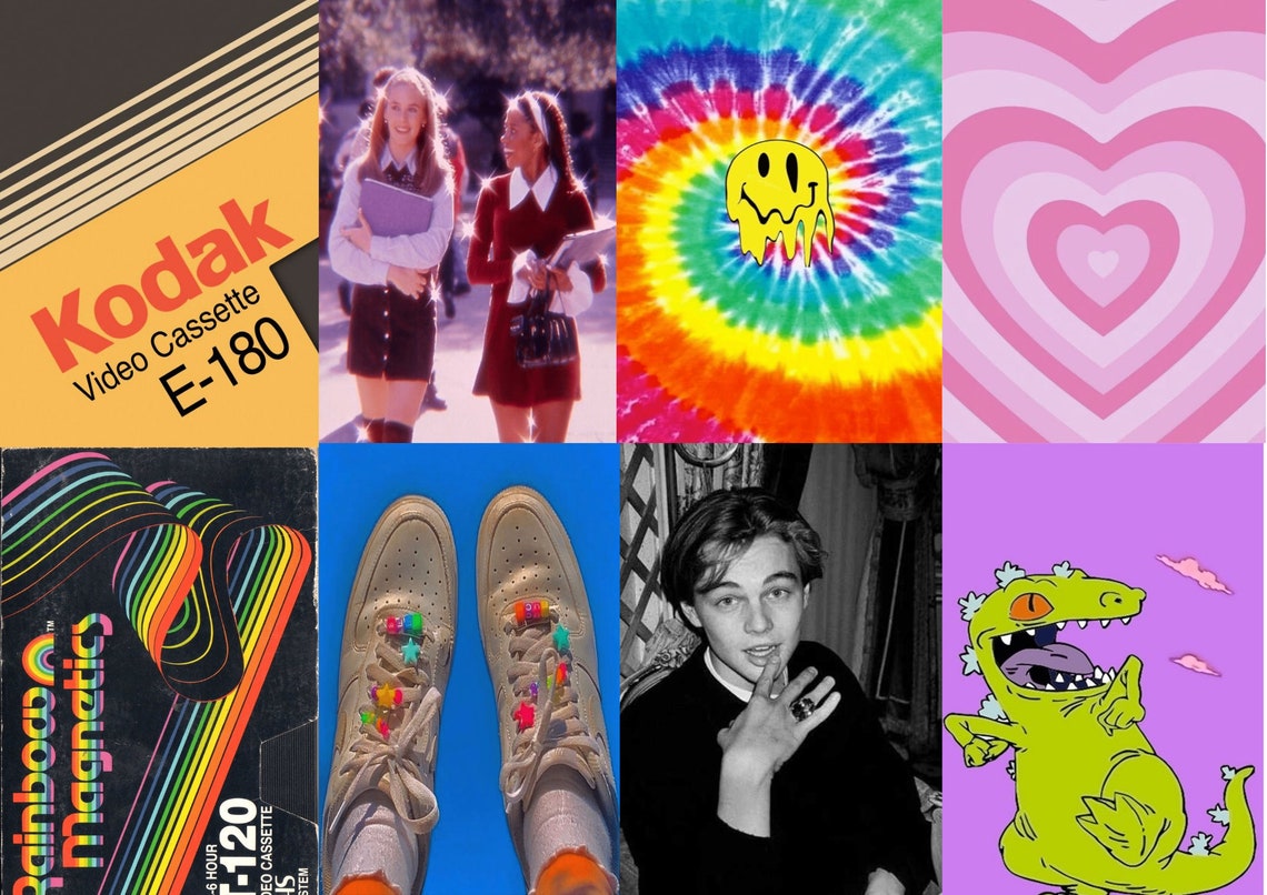 90s wall collage kit 100 pcs 90s collage kidcore wall | Etsy