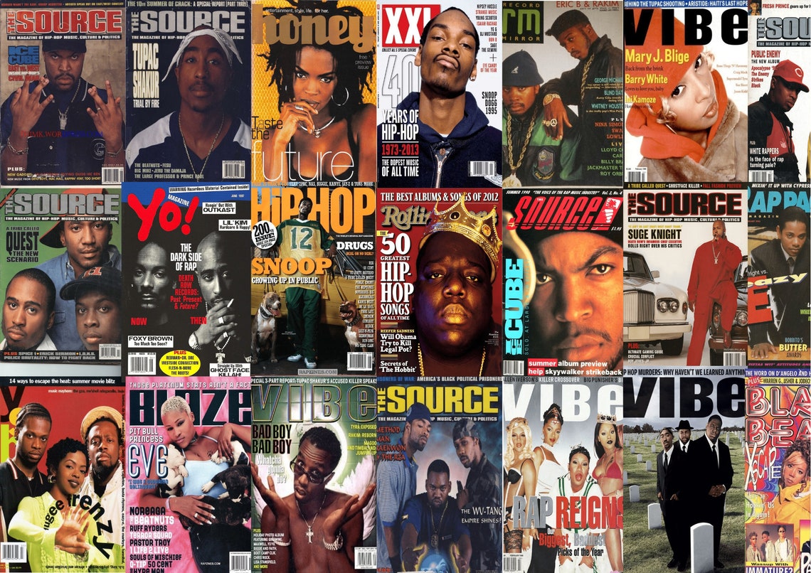 300 PCS Hip Hop Magazines Cover collage kit retro collage | Etsy
