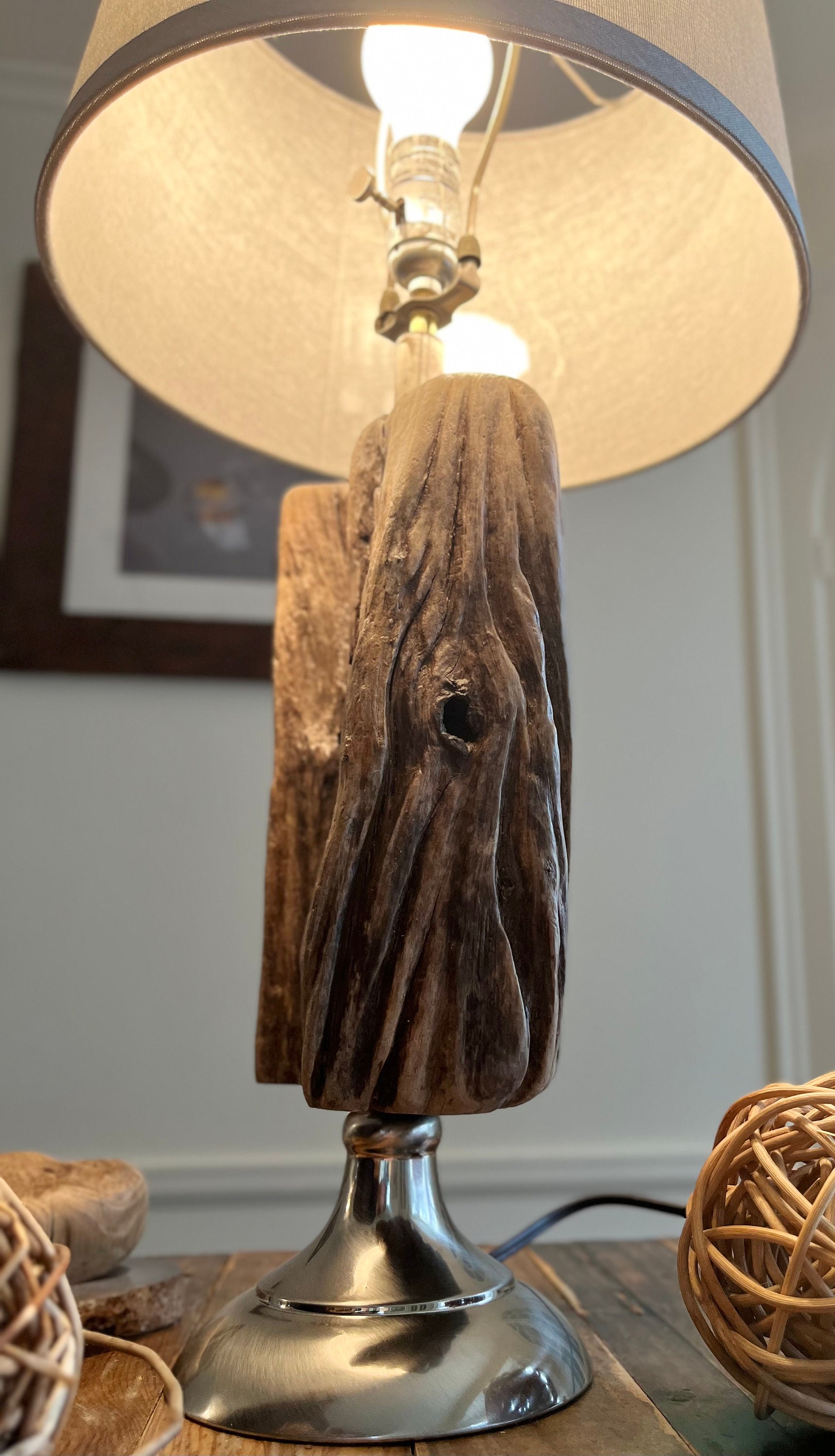 Drift Wood Table Lamp | Decorative Lamp | Hand Made Lamp | Sustainable ...