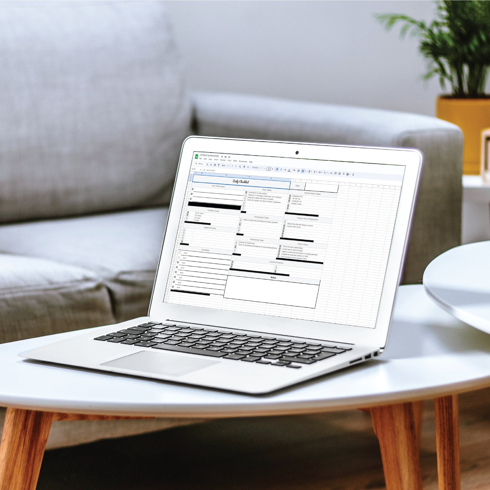Real Estate Agent Daily Checklist and Day Planner for Realtor Real ...