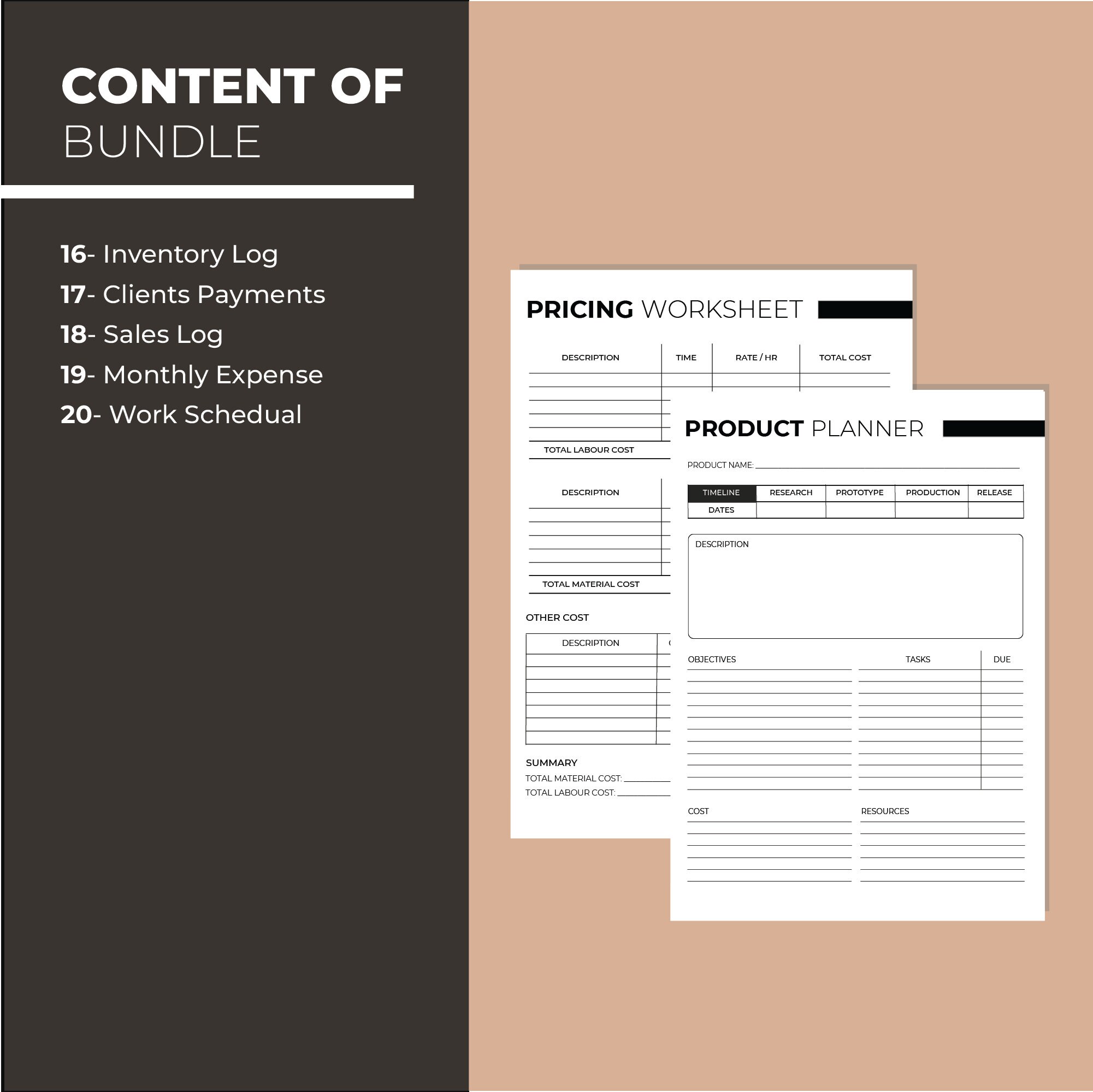 22 Small Business Forms Bundle Canva Order Form Editable Template ...