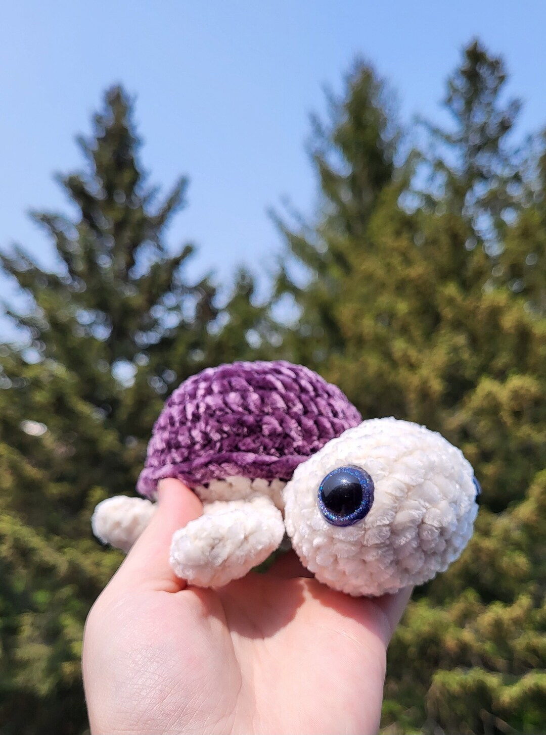 Purple Crochet Turtles, Amigurumi Turtle Plush - Etsy