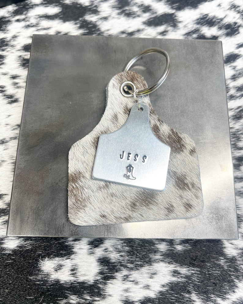 CUSTOM Cattle Tag Keychains - Etsy