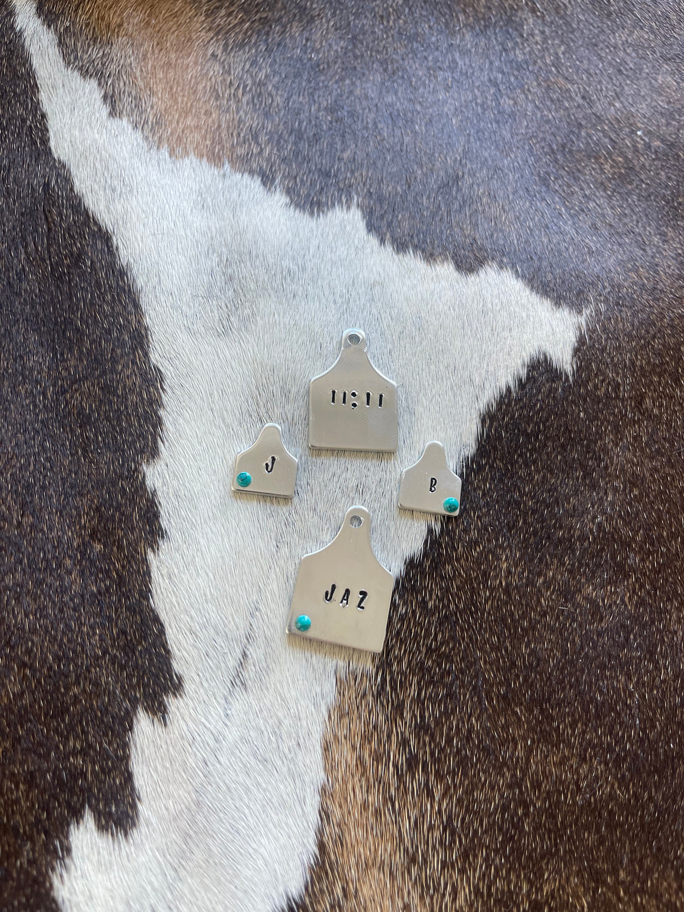 Custom Mini Cow Tag Necklace - Etsy
