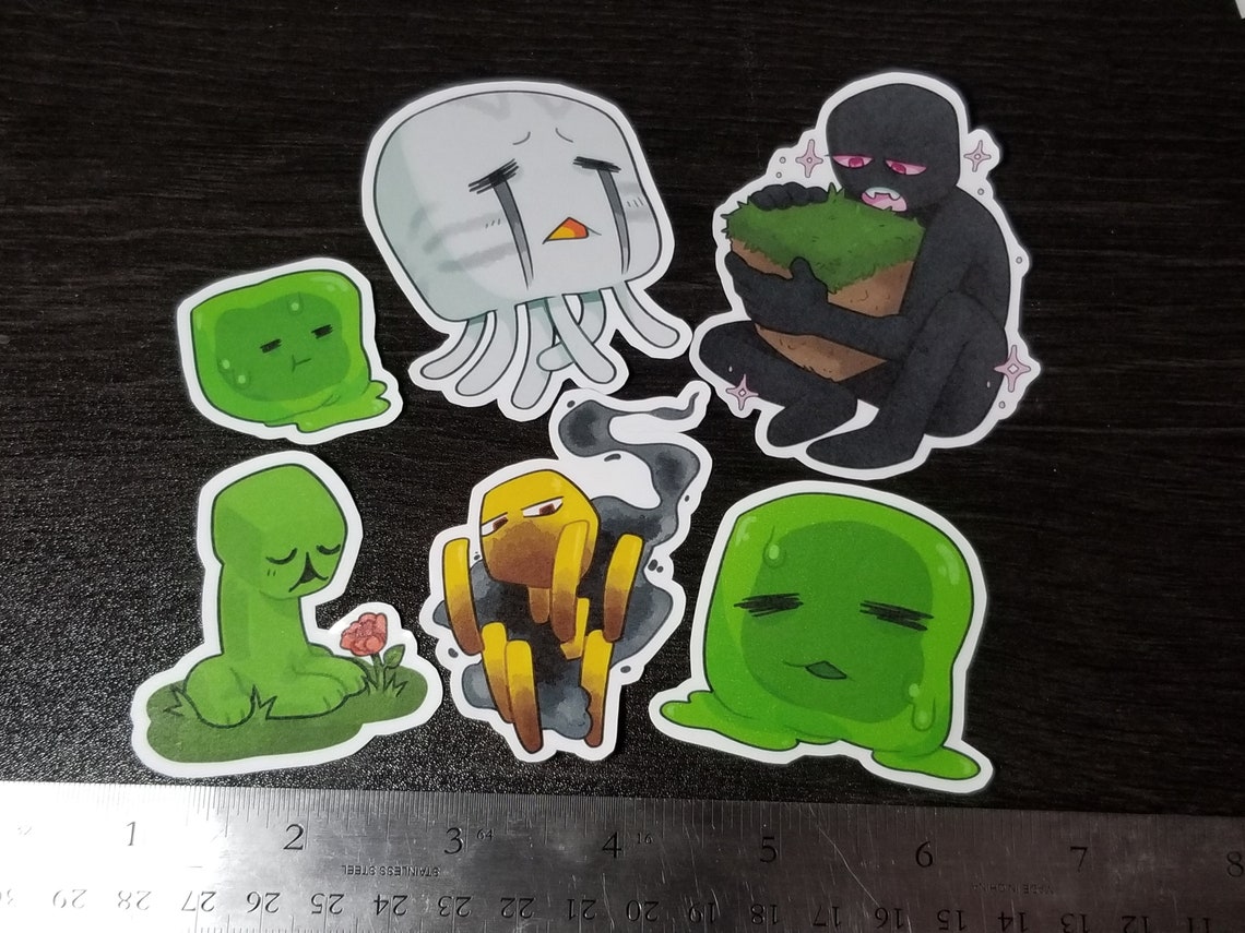 Minecraft Mobs Sticker Pack | Etsy