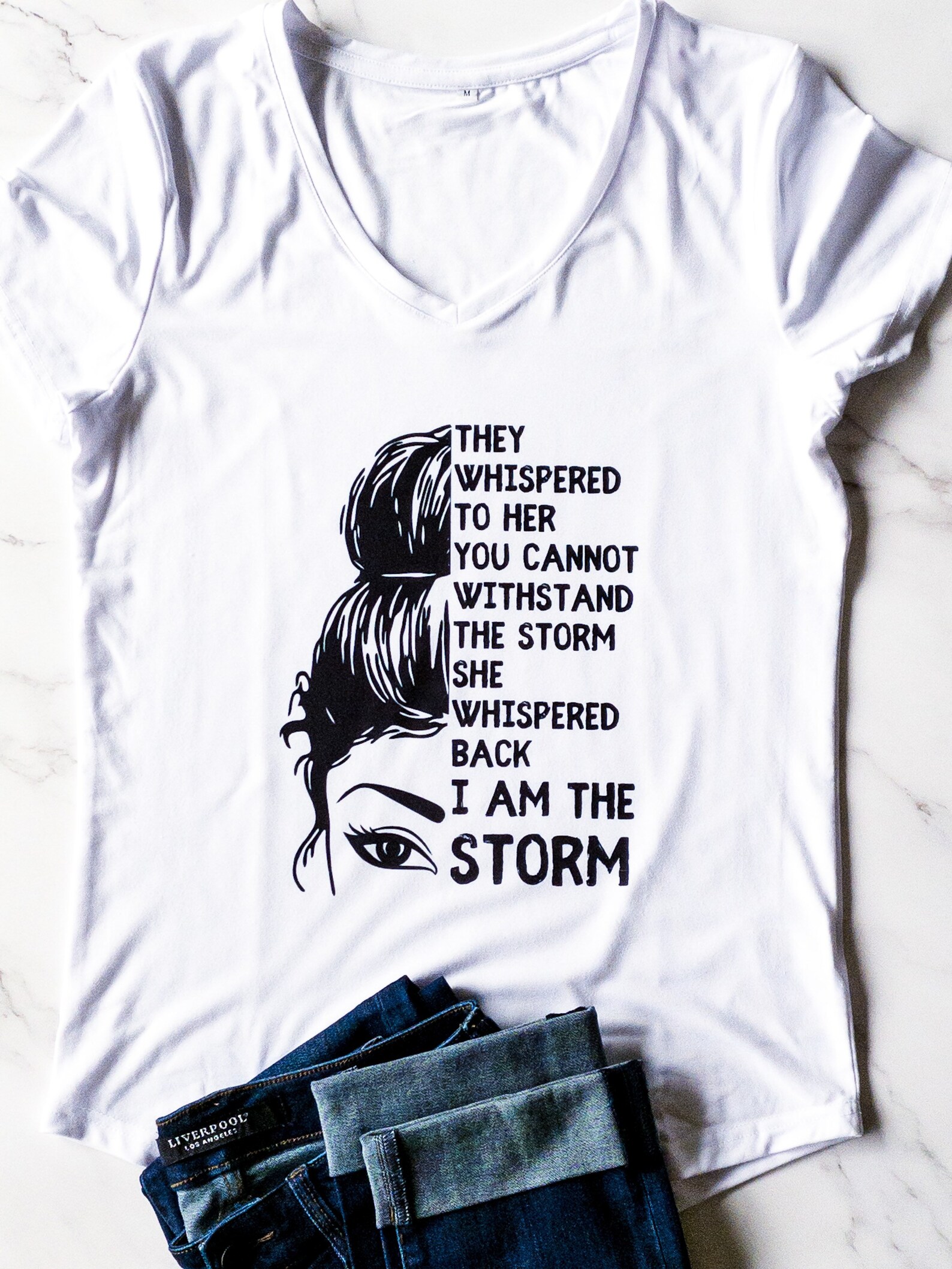 I Am the Storm Shirt for Women Inspirational Woman - Etsy
