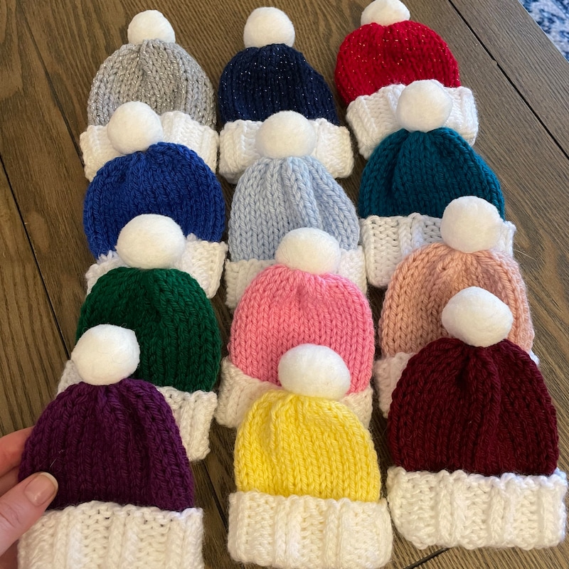 Mini Knit Hats - Etsy