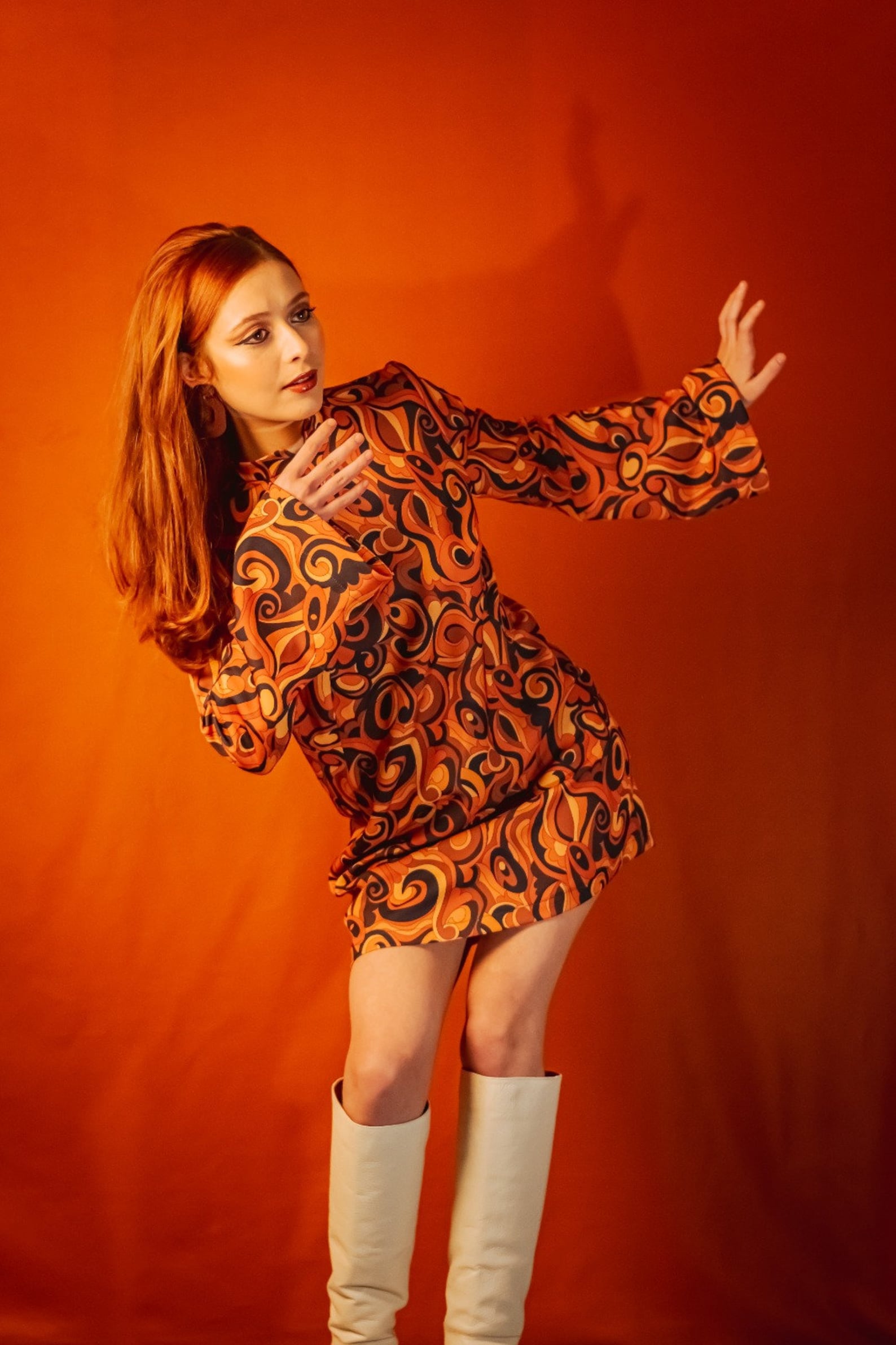 Orange Lava Lamp Dress - Etsy Canada