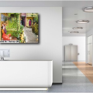 Colorful Indian Street Scene Photo Print | Rustic Indian Wall Art ...