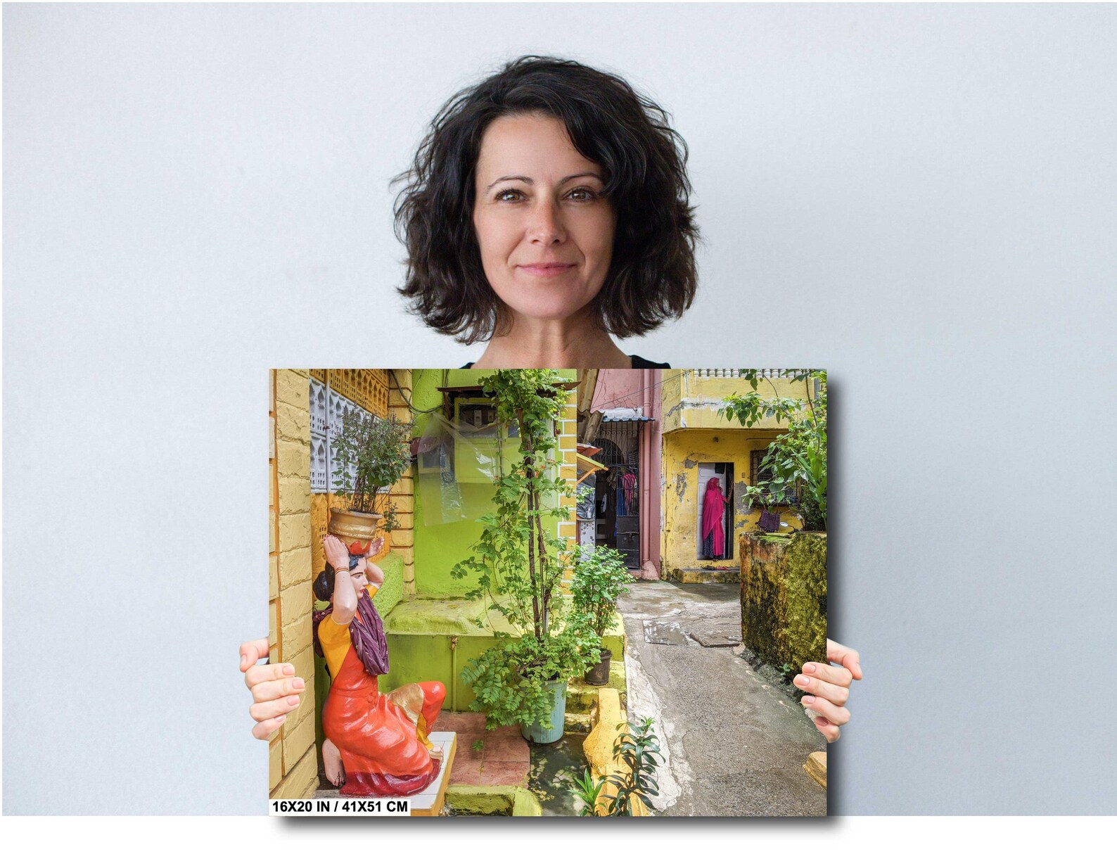 Colorful Indian Street Scene Photo Print | Rustic Indian Wall Art ...