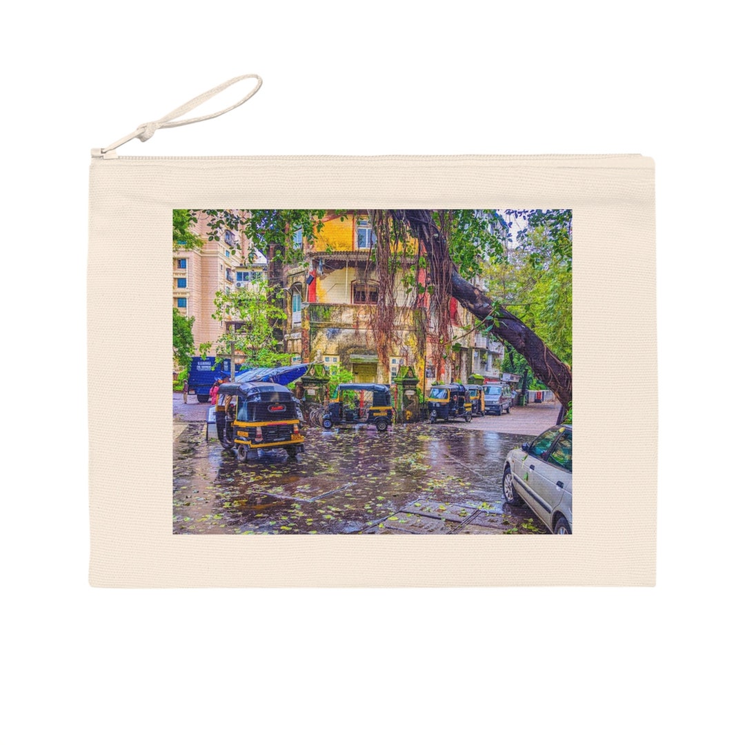 Pencil Case With Indian Photo Art Print Tuk Tuk Print Eco - Etsy