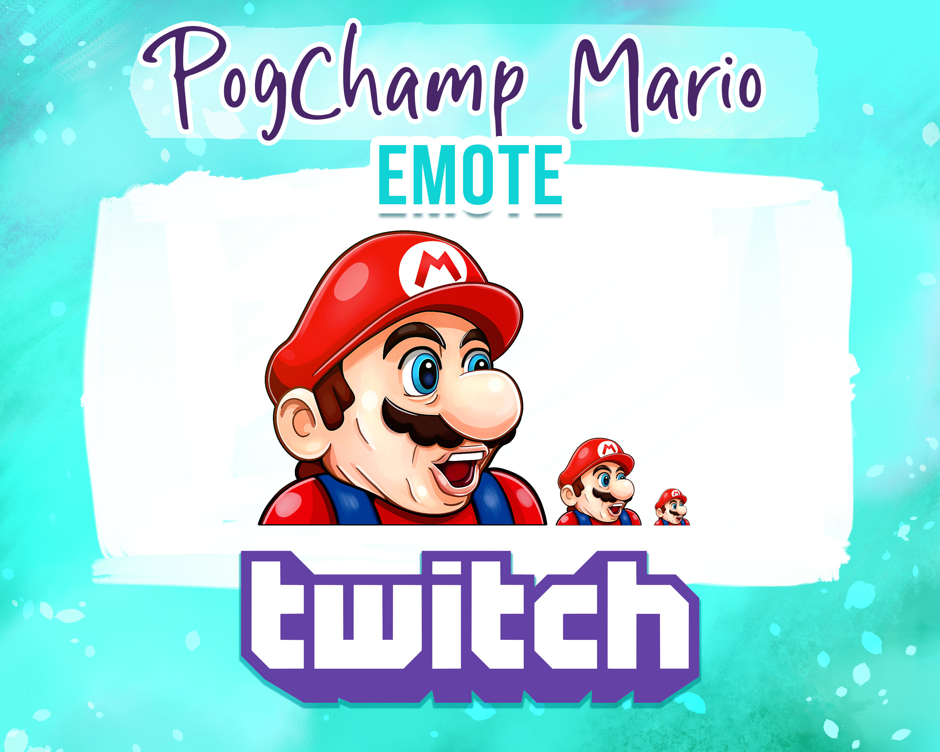Pogchamp Mario Twitch Emote - Ready to Download - Etsy