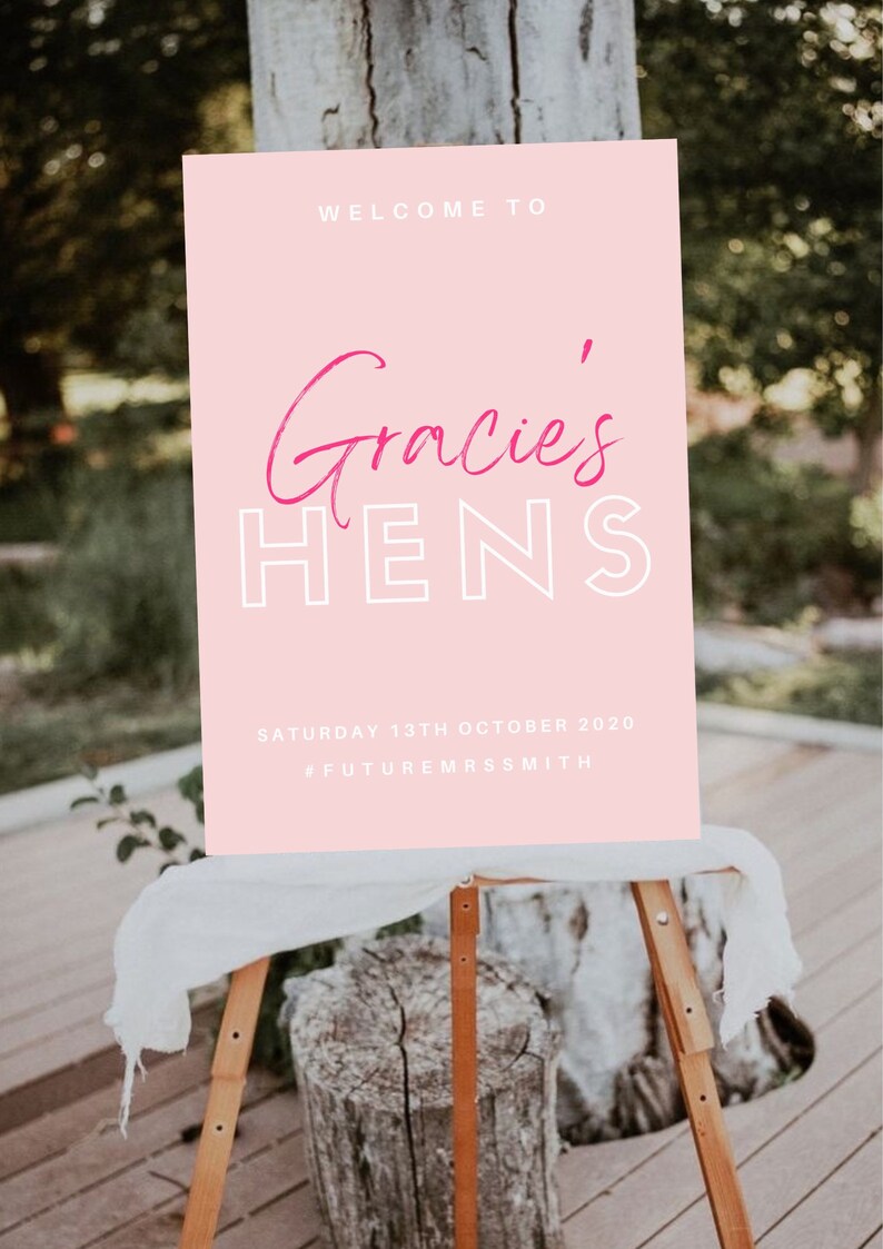 Hens Party Welcome Sign DIGITAL DOWNLOAD - Etsy