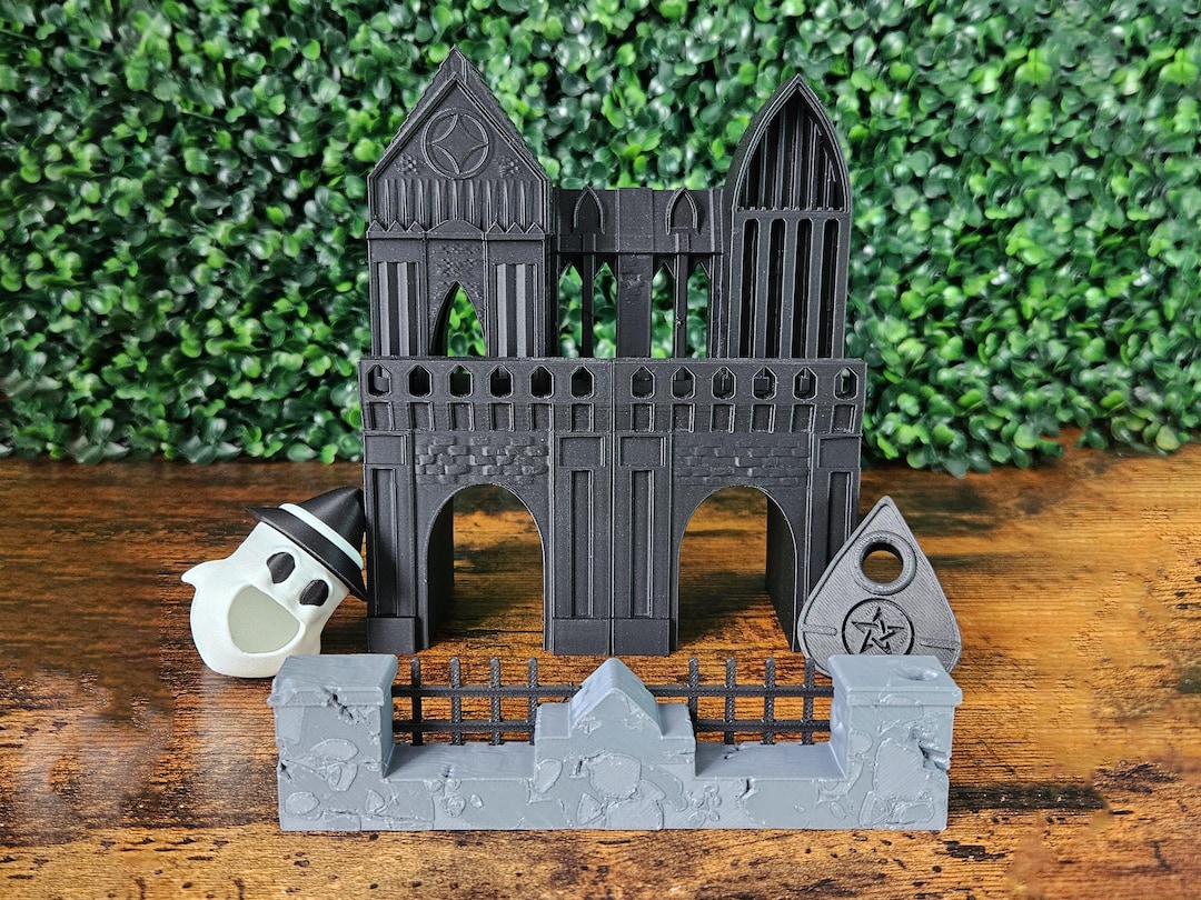 Gothic Castle Jumping Spider Enclosure Decor | Dark Academia Terrarium ...