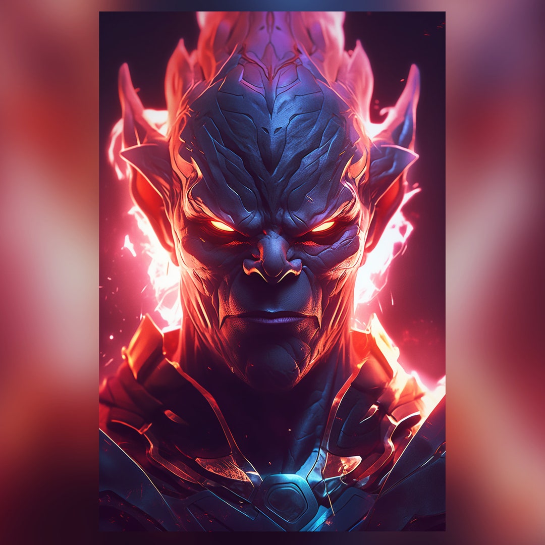 Destruction God Poster Video Game Art Print Villain Wall Art - Etsy