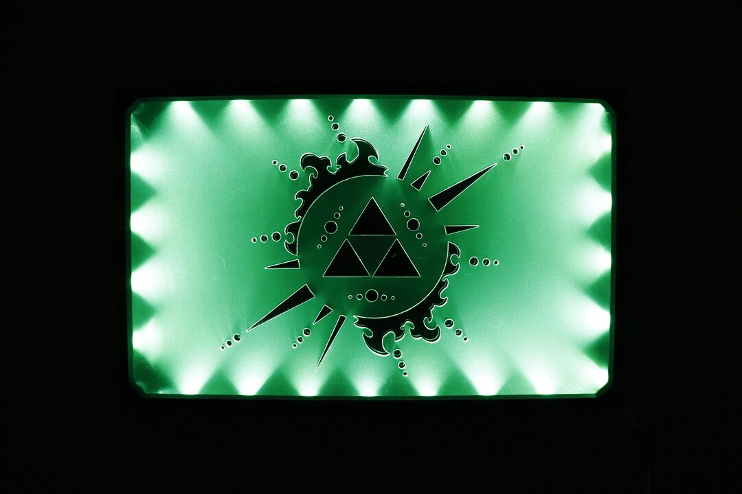Legend of Zelda LED Sign, Triforce LED Frame, Video Game Neon Sign - Etsy