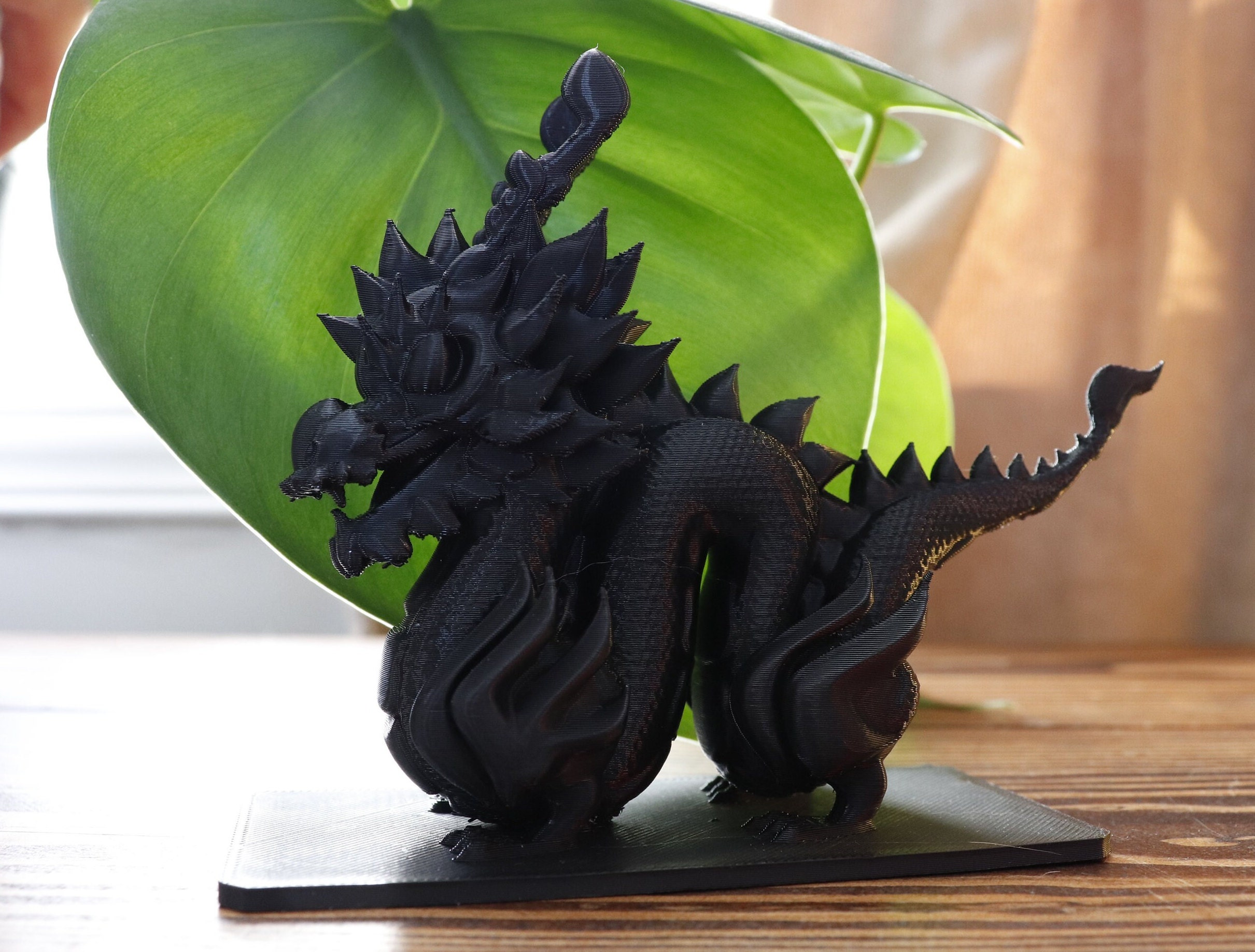 Japanese Dragon Figure Mythical Creature Asian Home Decor 3d Printed ...