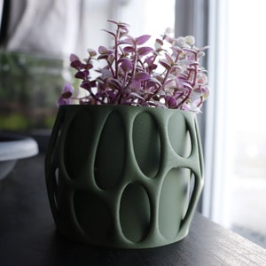 3d Print Indoor Planter Pot Succulent Organic Voronoi Fractal Vase ...