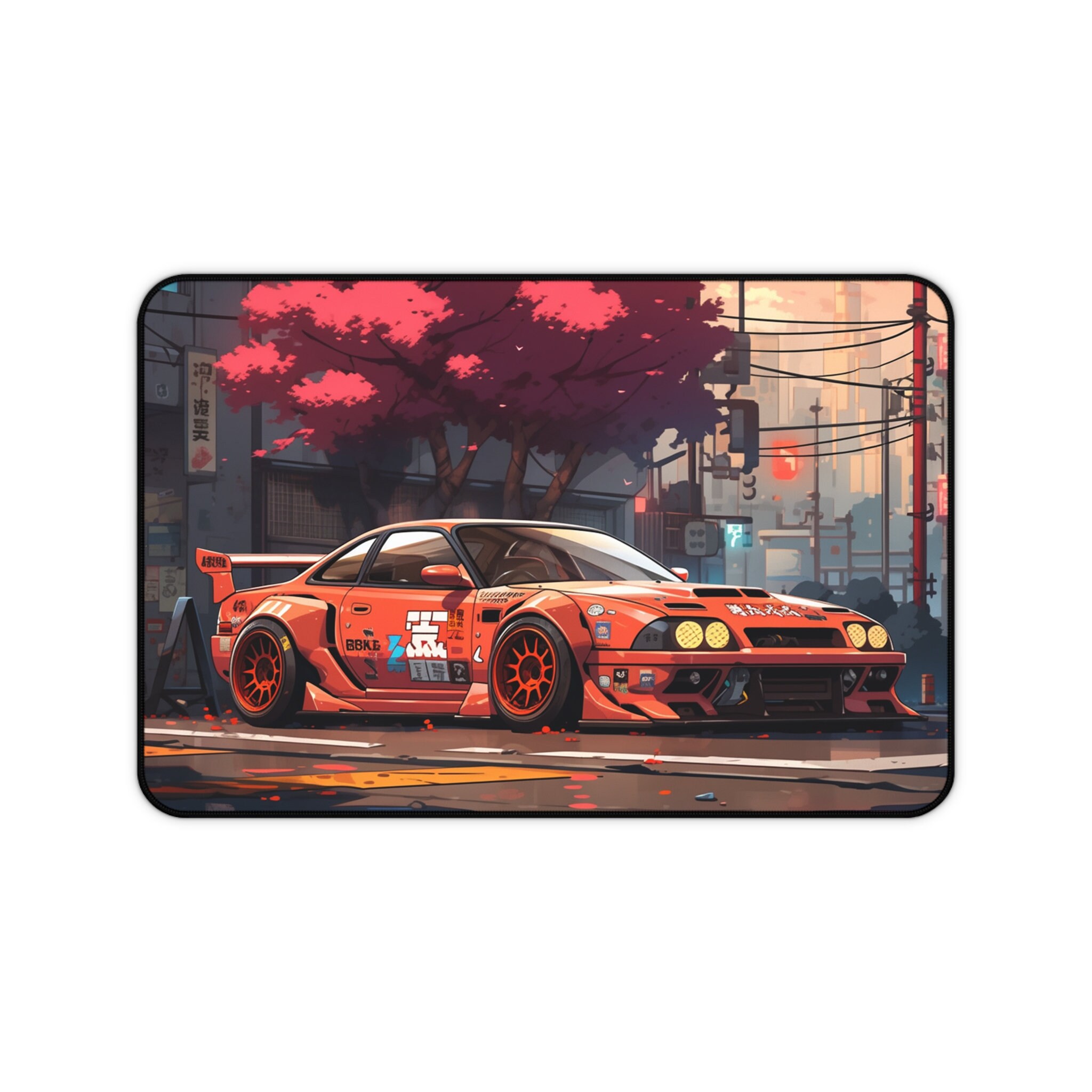 Orange JDM Desk Mat, XXL Gaming Mouse Pad, Japan Aesthetic Mousepad ...