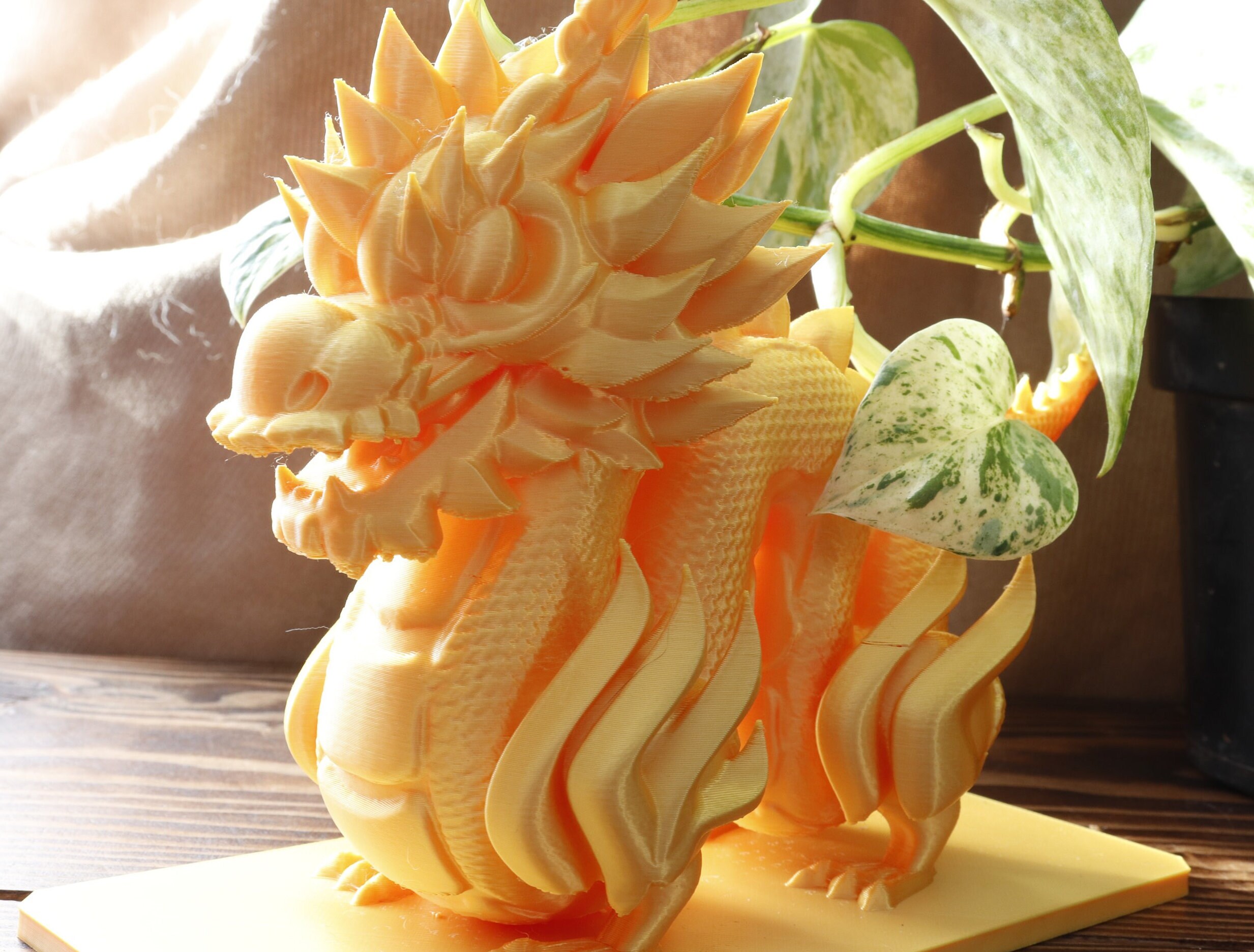 Japanese Dragon Figure Mythical Creature Asian Home Decor 3d Printed ...