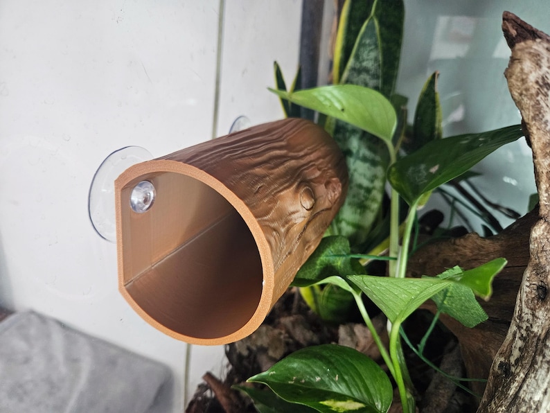 Wood Log Reptile Wall Hide • Forest Nature Gecko Enclosure Decor • 3D ...
