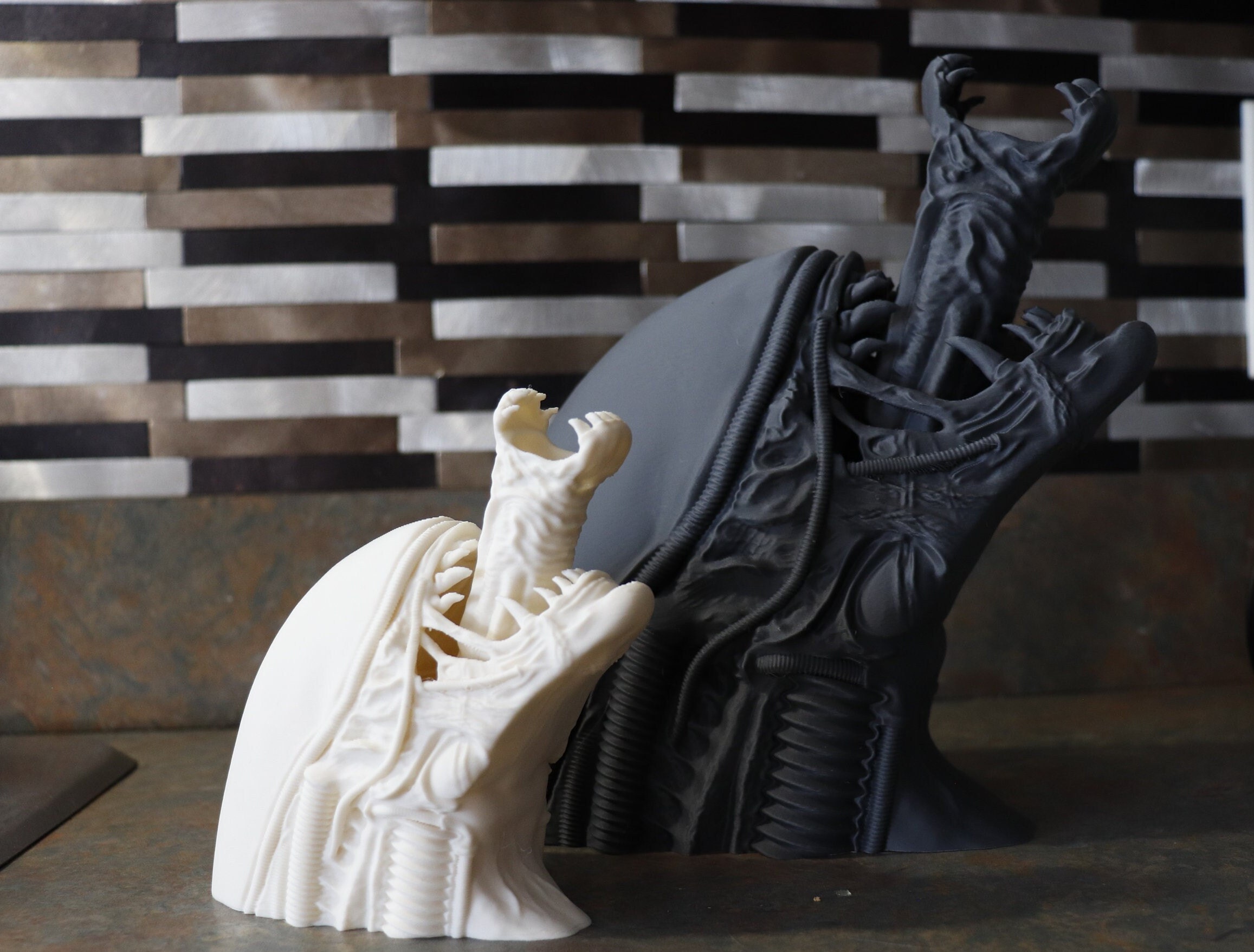 Alien Head Pen Holder Xenomorph Face Home Decor 3d Printed Sci-fi Movie ...