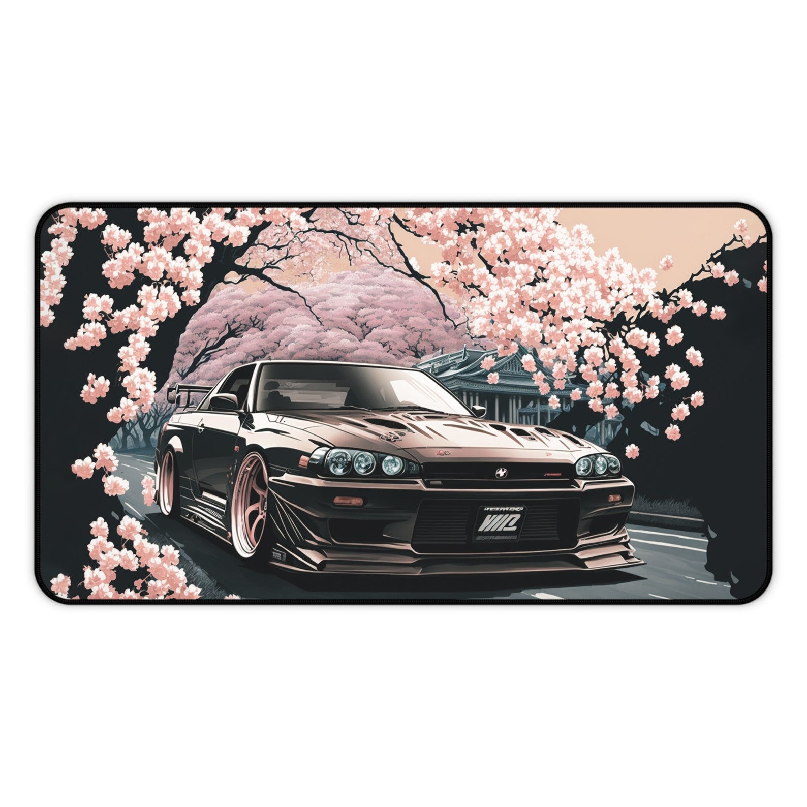 Nissan Skyline GTR Desk Mat, XXL Gaming Mouse Pad, Cherry Blossoms With ...