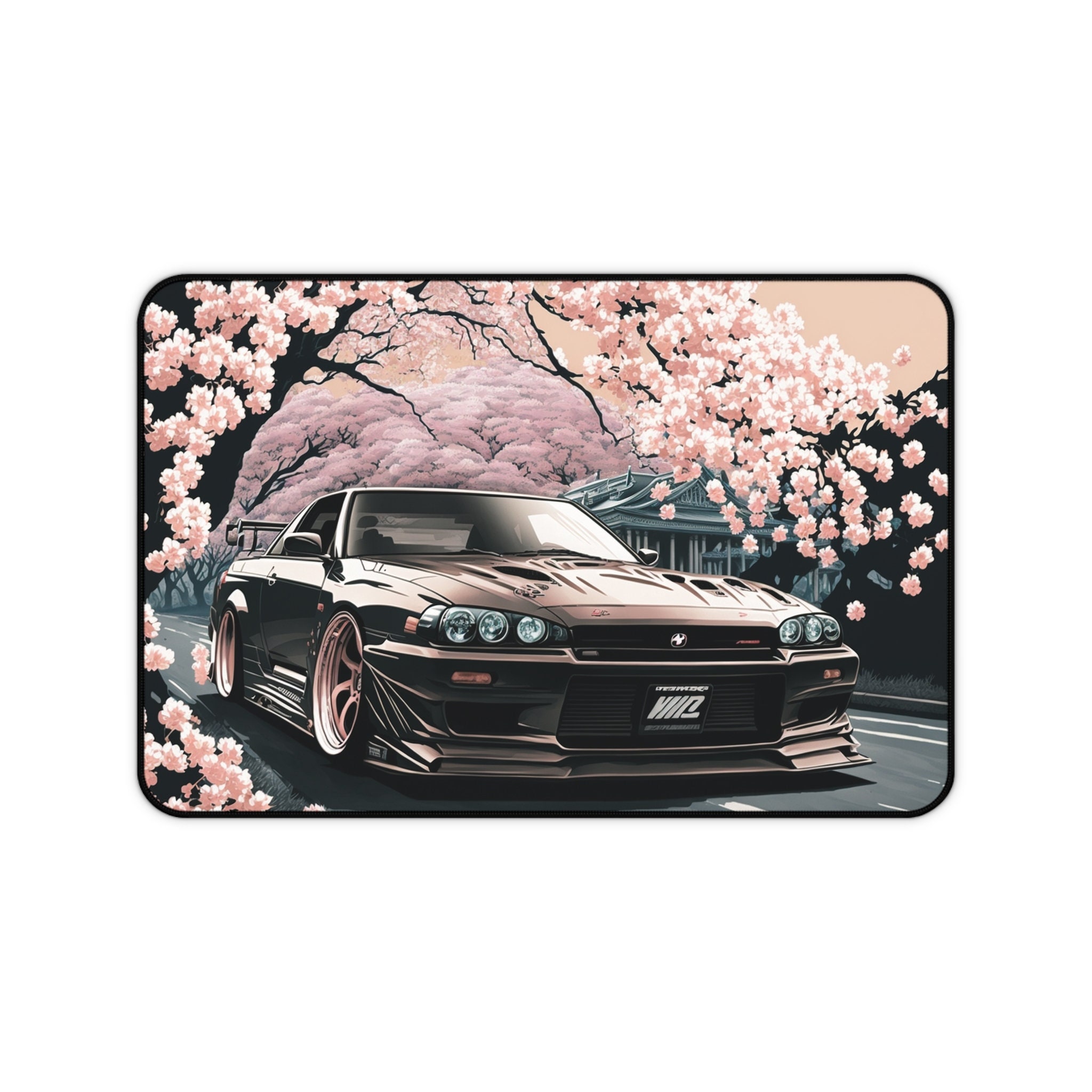 Nissan Skyline GTR Desk Mat, XXL Gaming Mouse Pad, Cherry Blossoms With ...