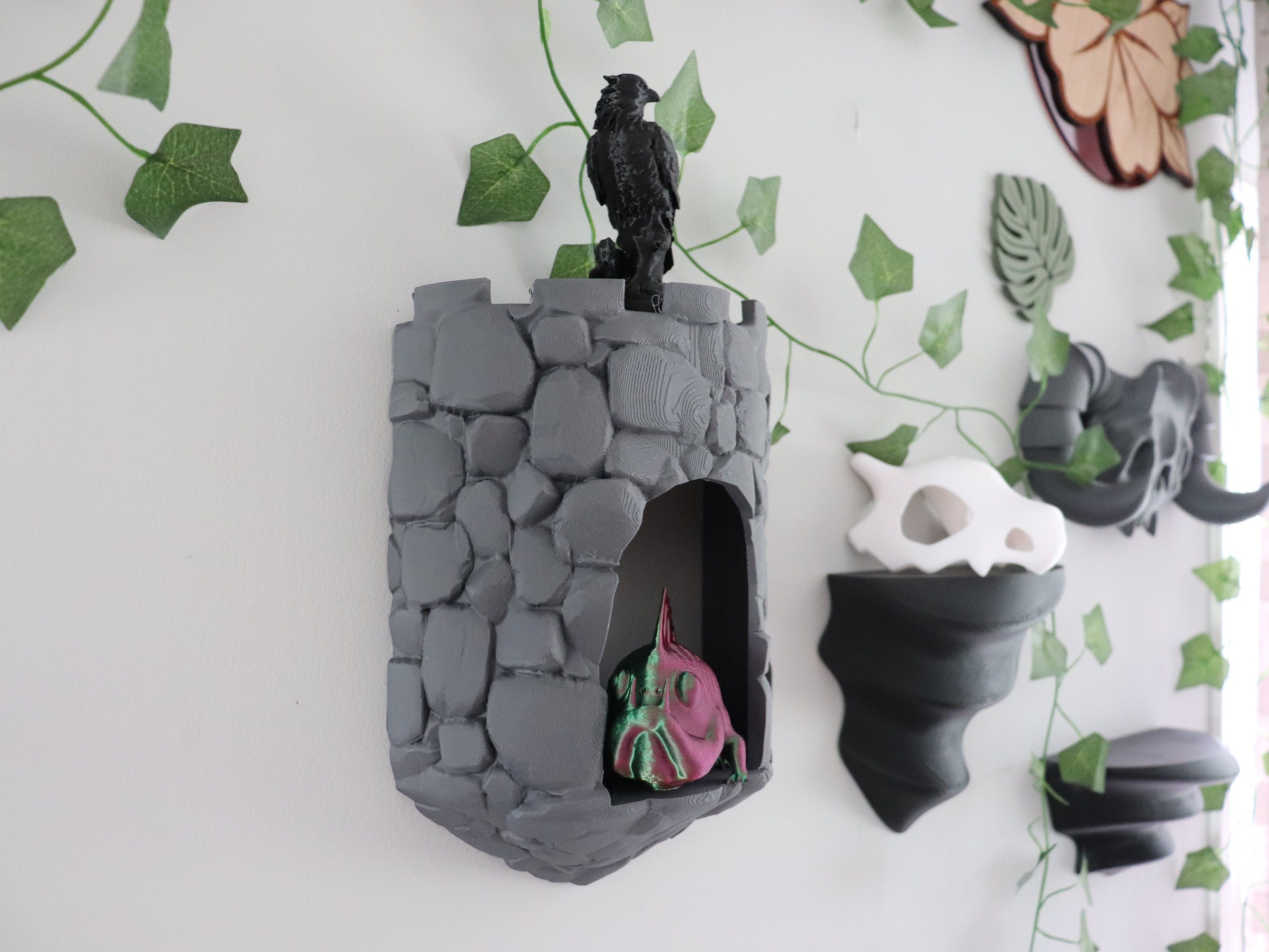 Medieval Tower Decorative Wall Shelf Fantasy Renaissance Castle Home ...