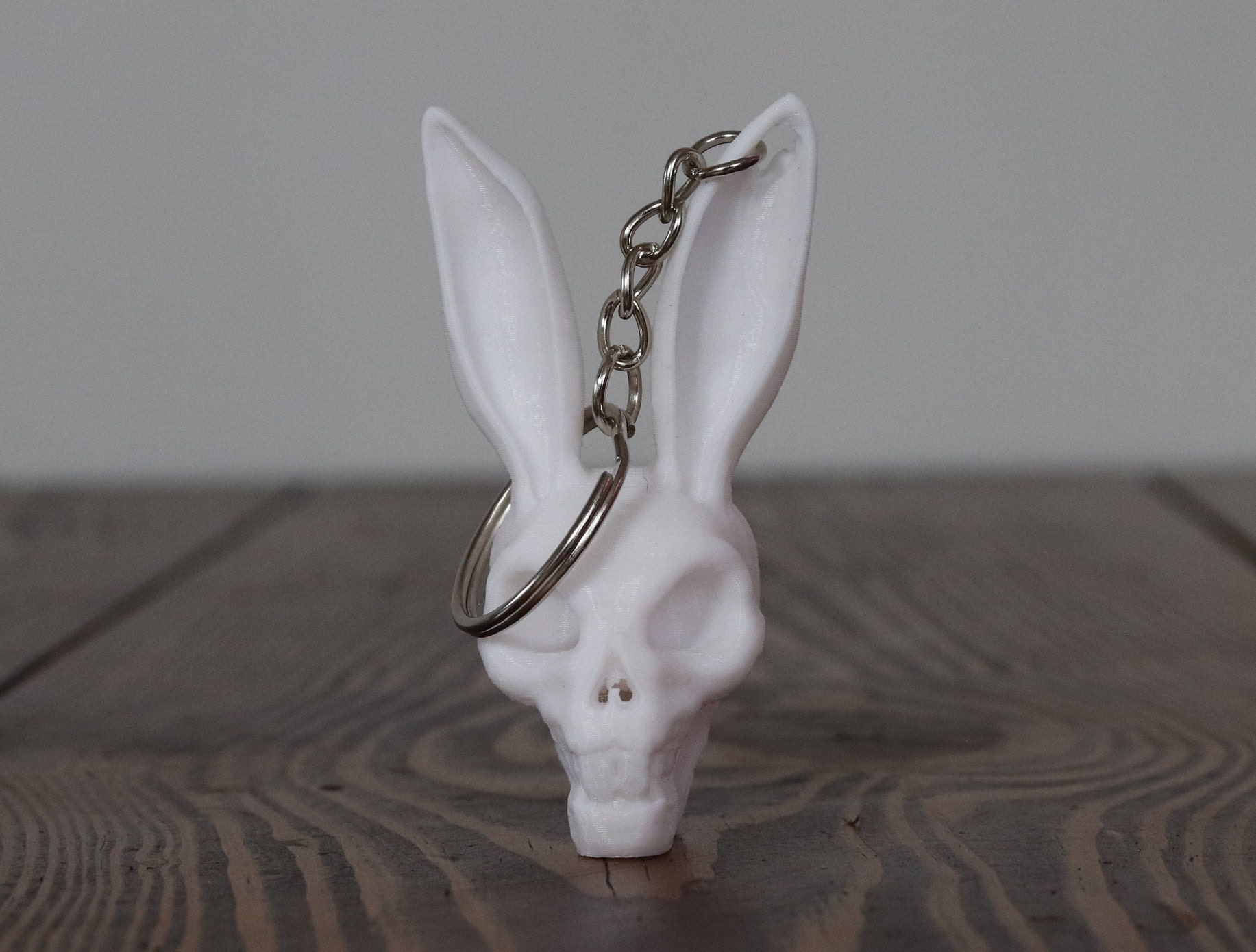 Spooky Bunny Skull Keychain Halloween Creepy Bauble 3d Printed Rabbit ...